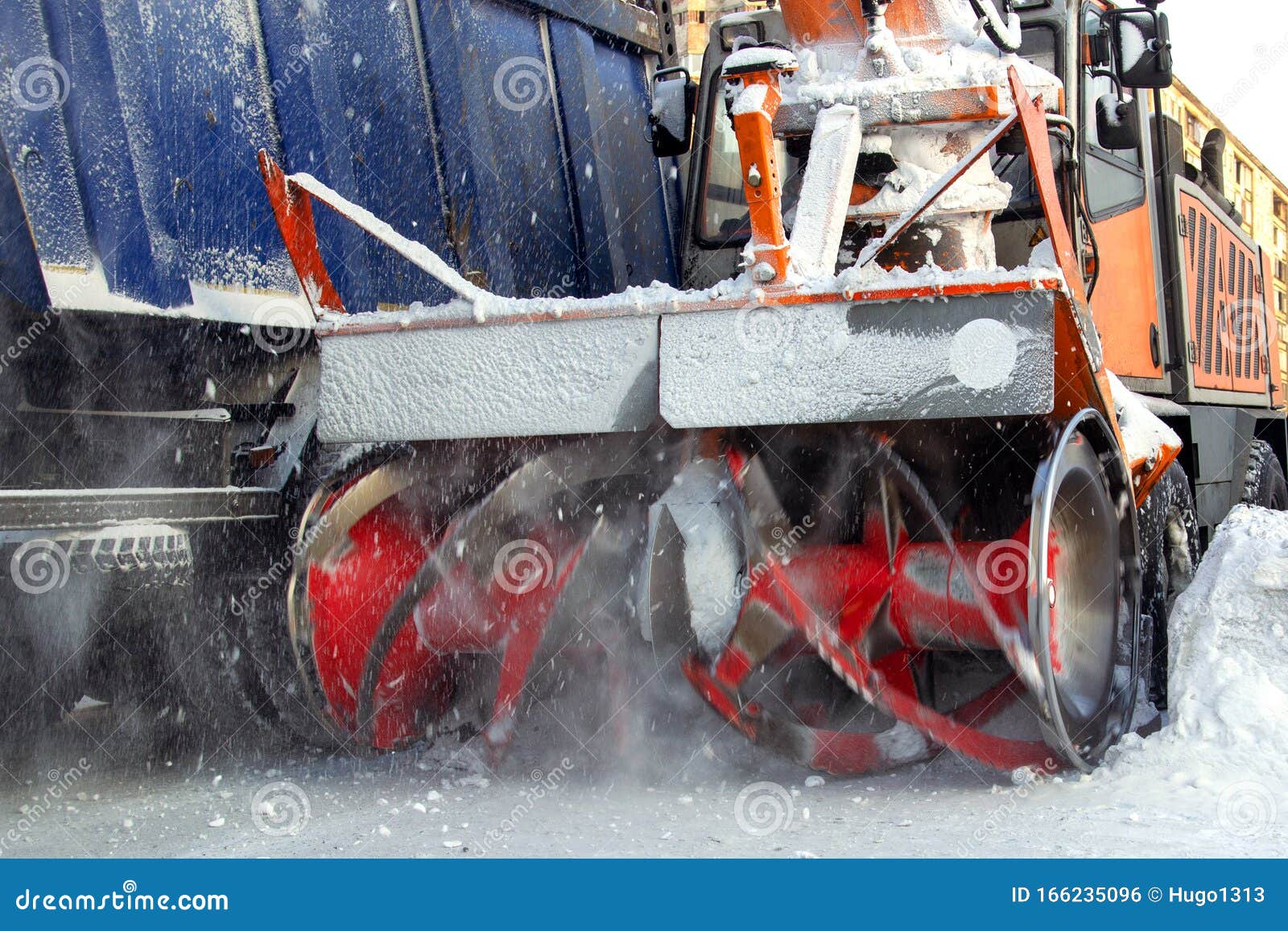 Special Transport Removes Snow on the Streets Stock Photo - Image of ...