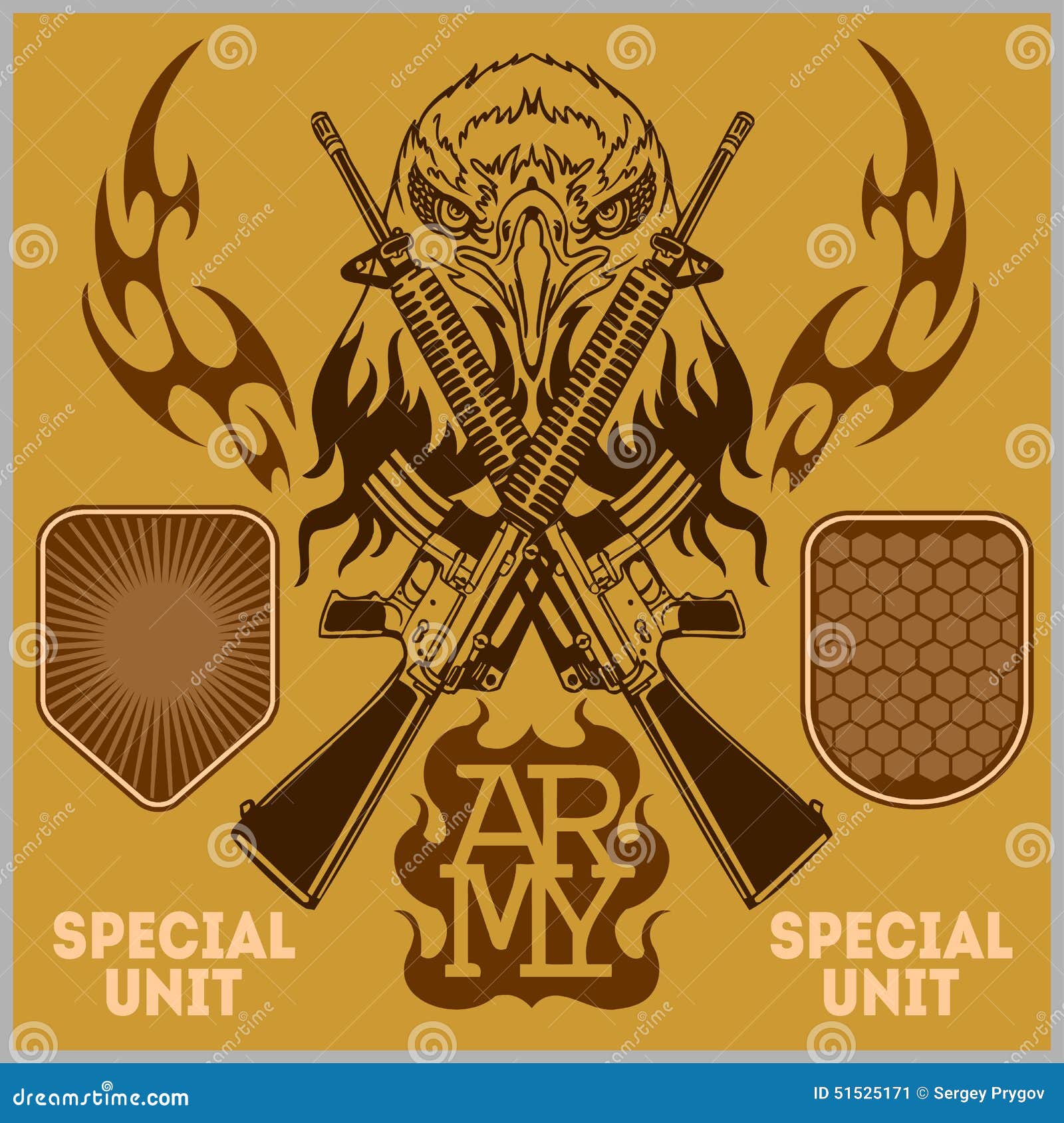 Special Unit Military Patch - Vector Set Stock Vector - Illustration of ...