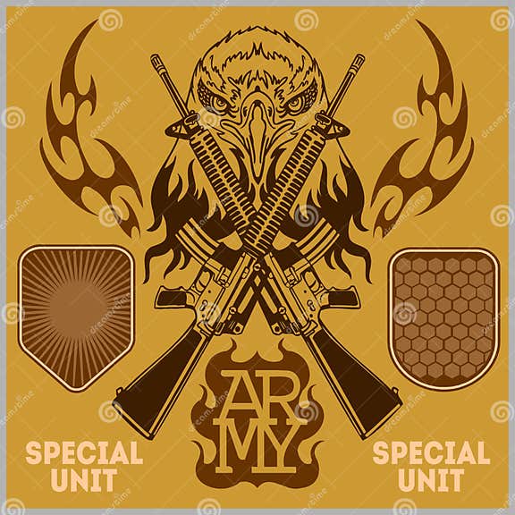 Special Unit Military Patch - Vector Set Stock Vector - Illustration of ...