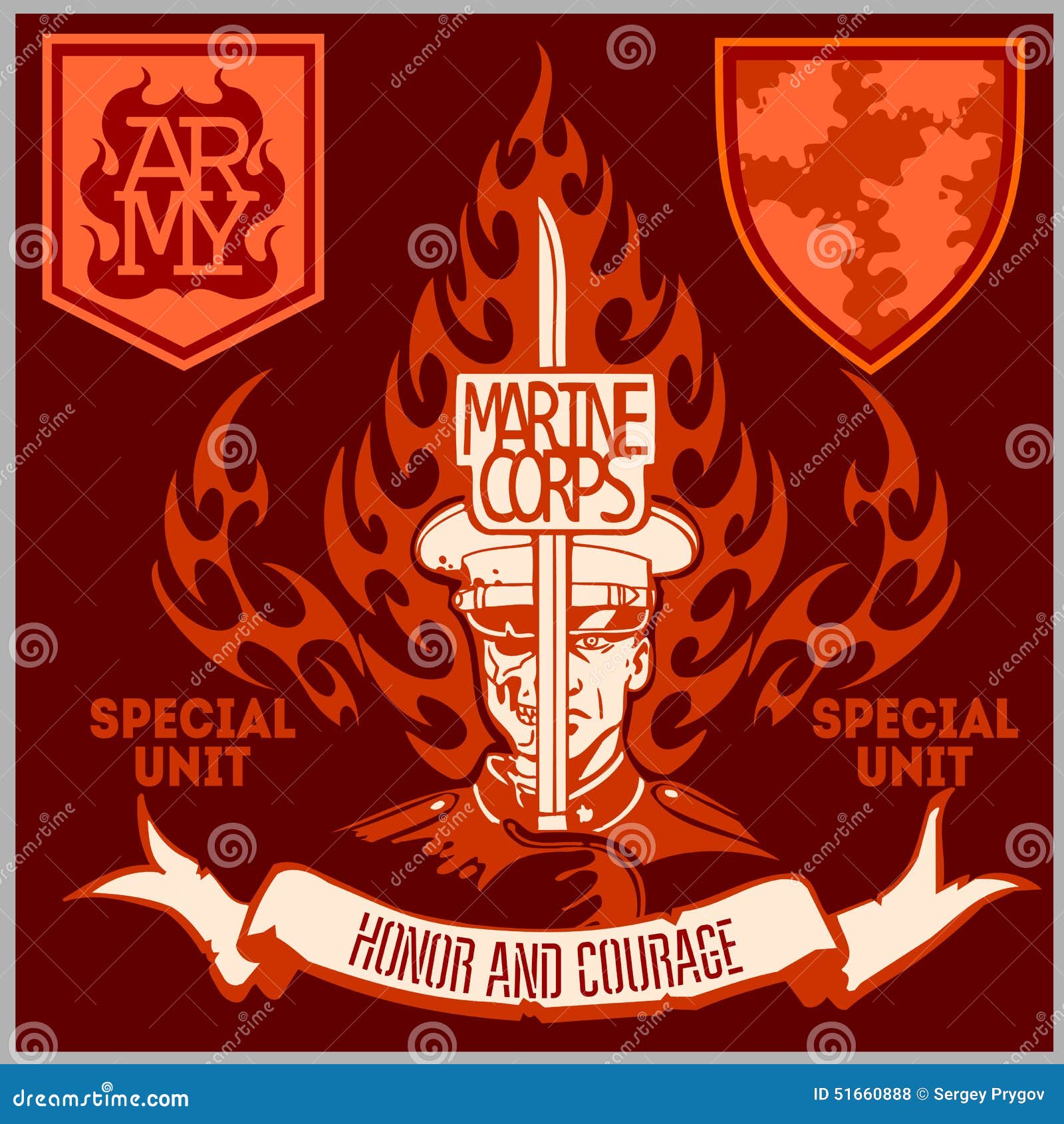 Special Unit Military Patch - Vector Set Stock Vector - Illustration of ...