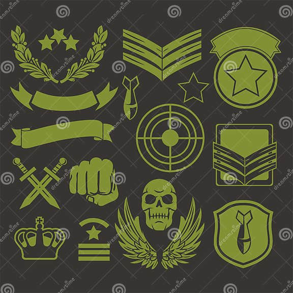 Special Unit Military Patches Stock Vector - Illustration of armed ...