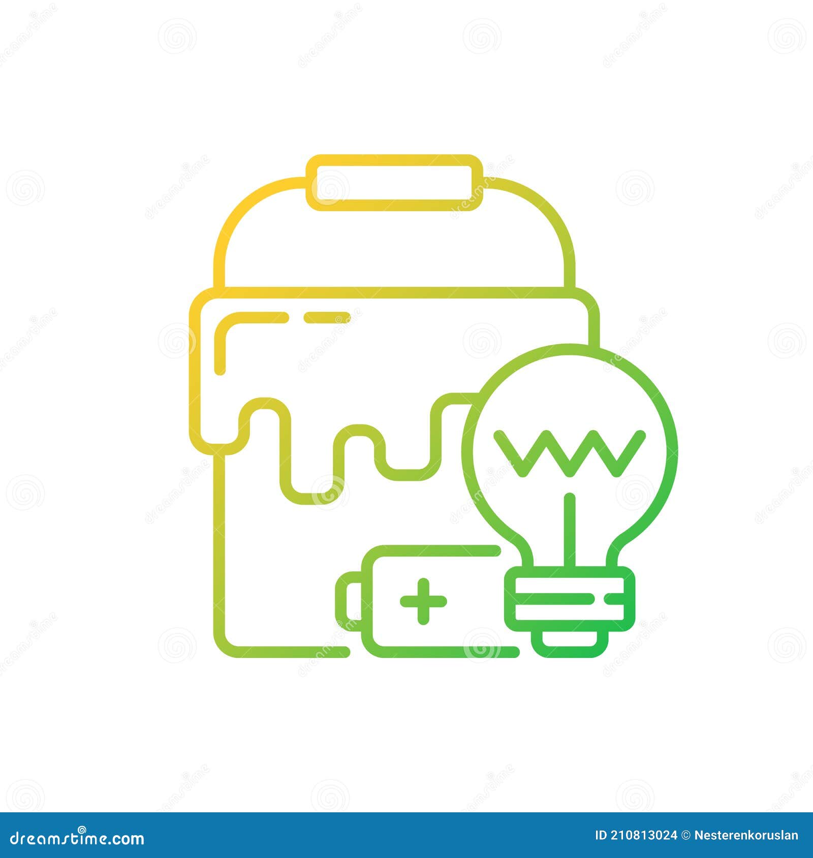 Special Waste Gradient Linear Vector Icon Stock Vector - Illustration ...