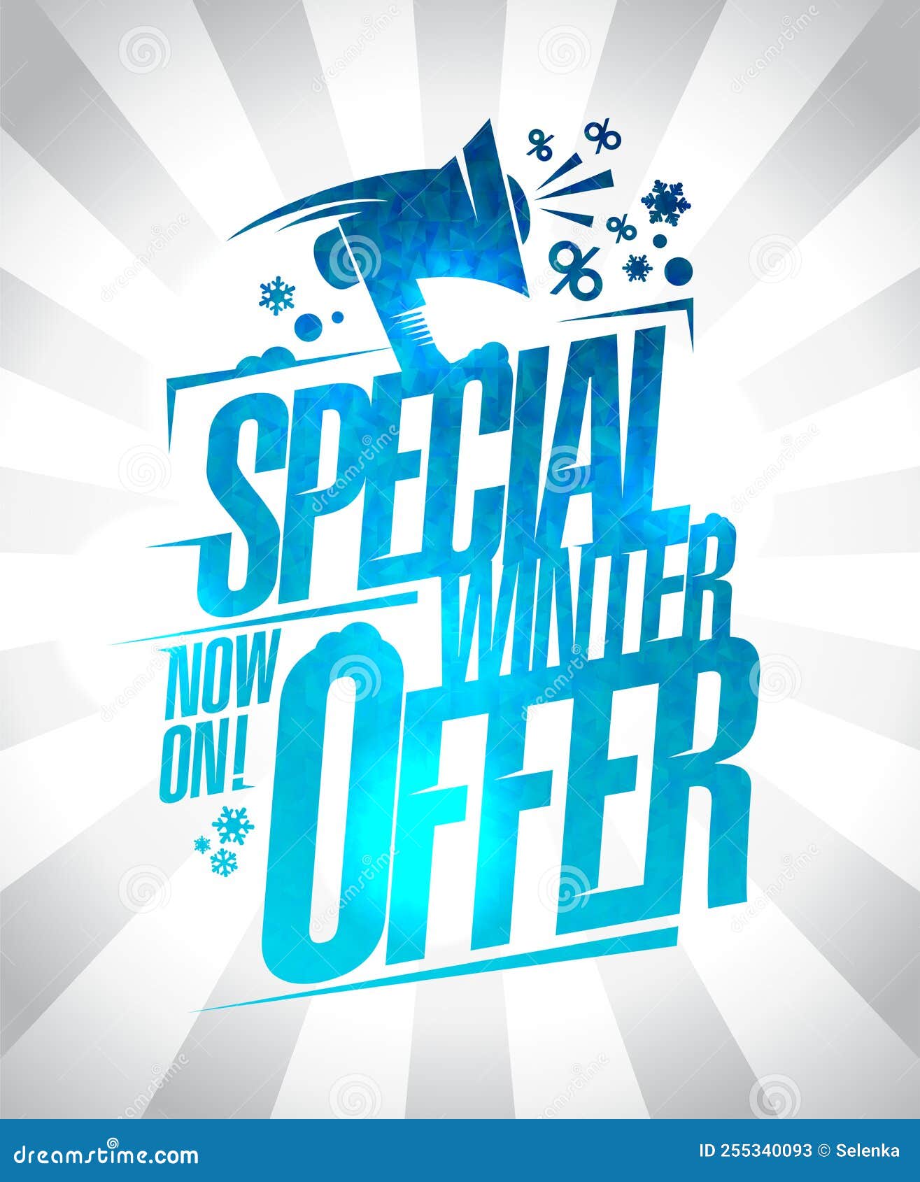 Special Winter Offer, Winter Sale Vector Web Banner Template with ...