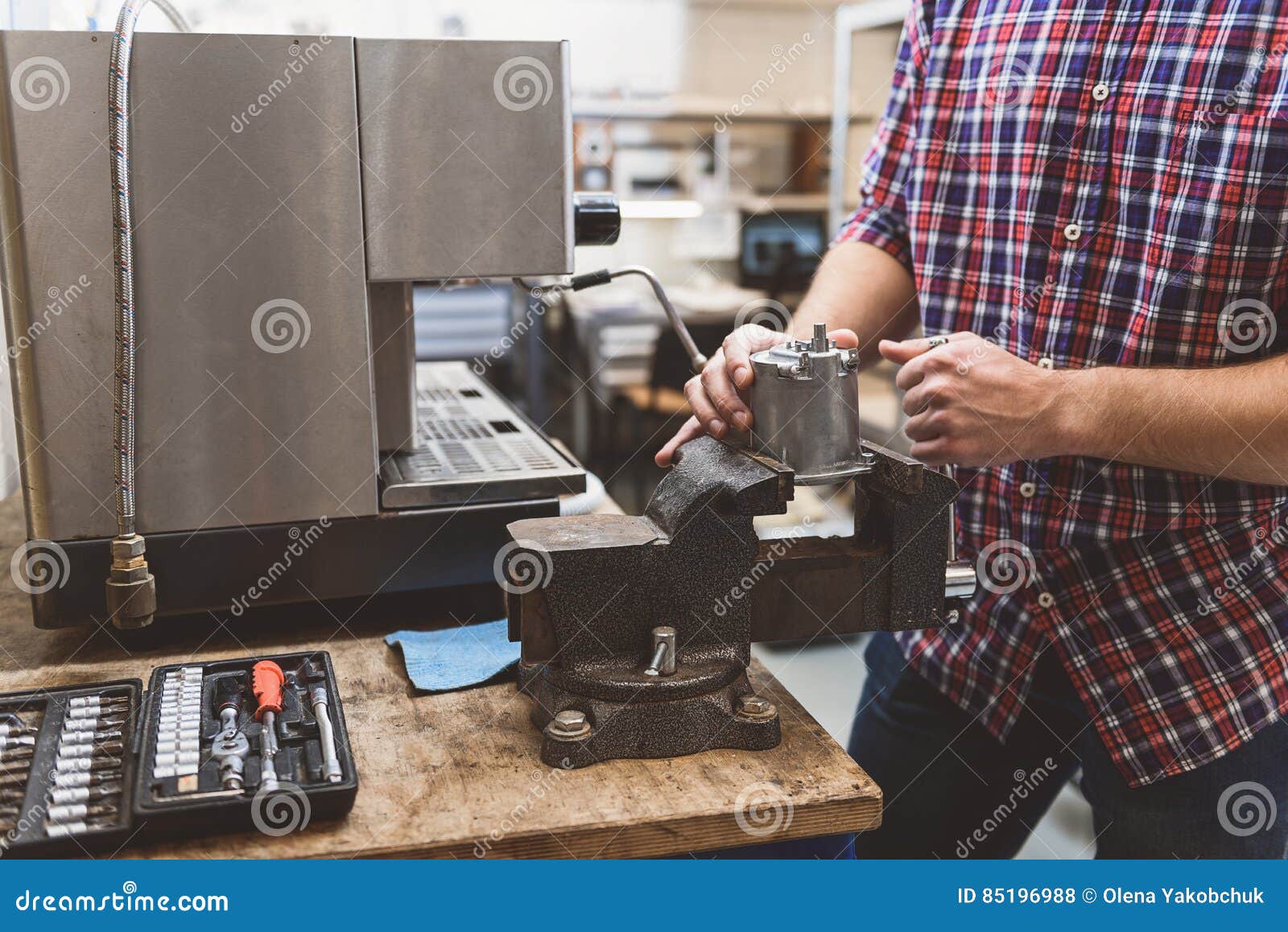 Special Workshop for Broken Machine Stock Photo - Image of adapter ...