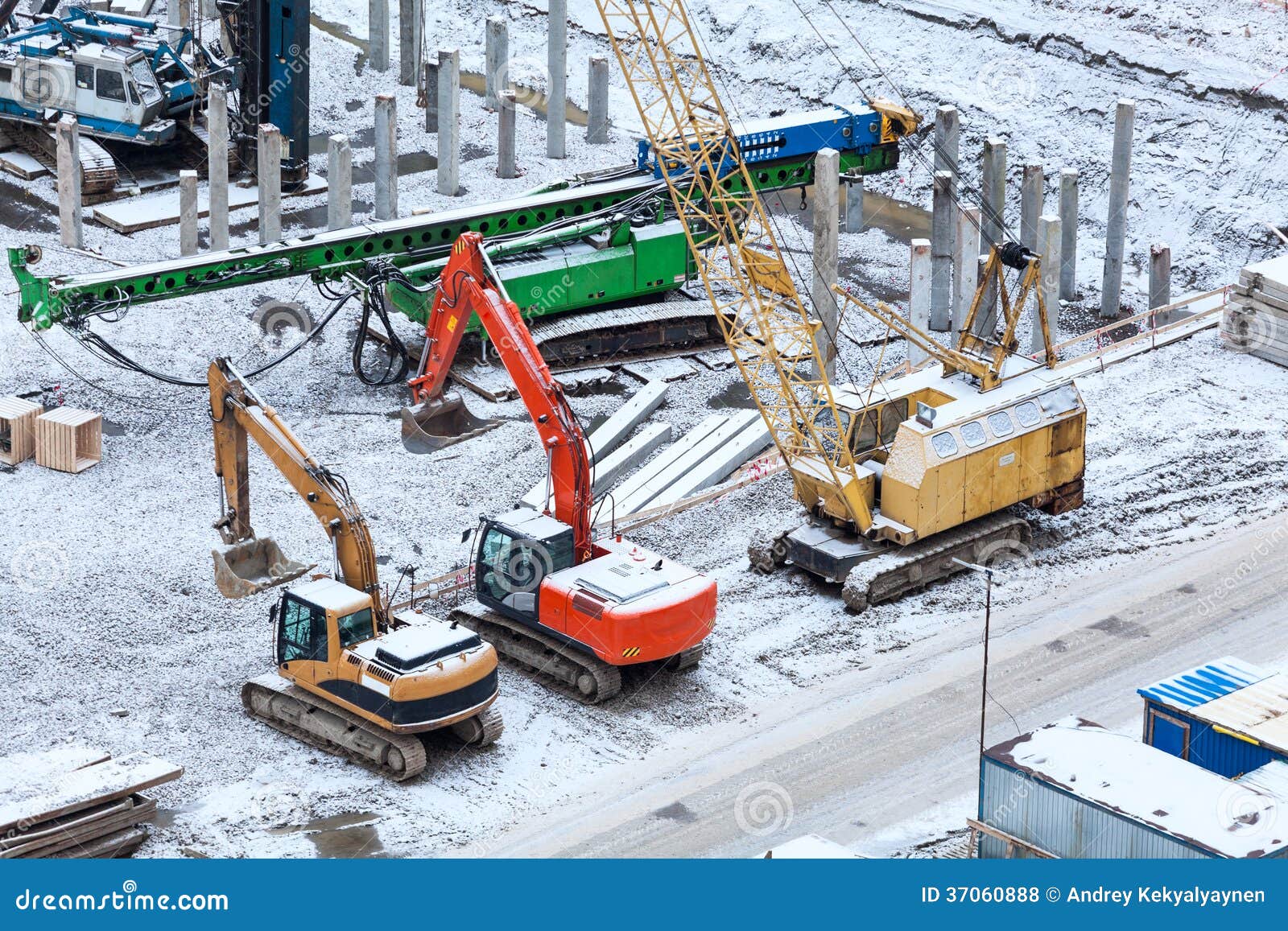 Speciale Bouwmachines Op De Bouwwerf Stock Foto - Image of industrieel ...