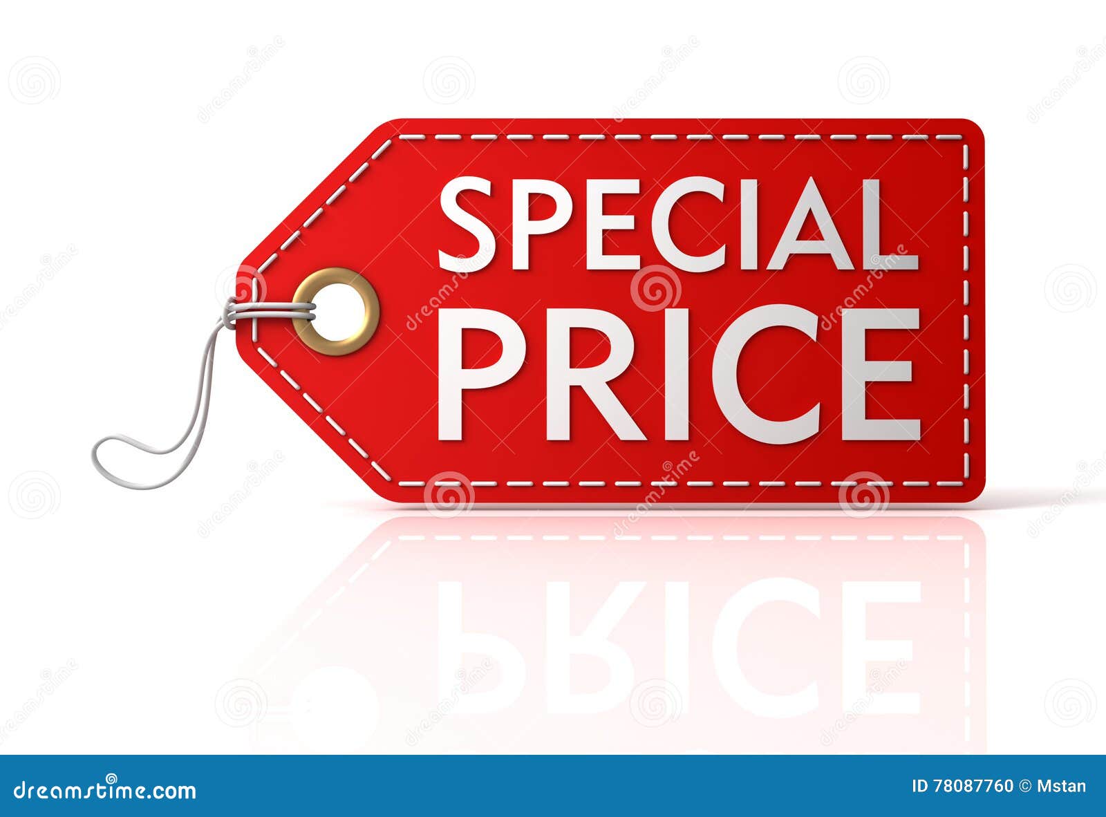 Speciale Prijs Het Winkelen Markerings 3d Illustratie Stock Illustratie ...