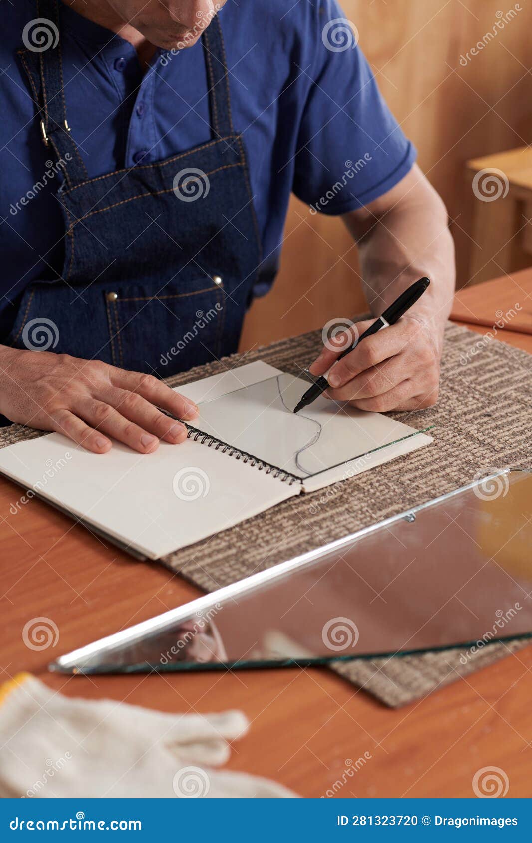 Specialist Drawing Sketches before Production Stock Photo - Image of ...
