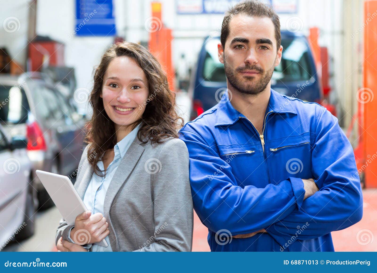 Specialist Expert and Mechanic at the Garage Stock Image - Image of ...