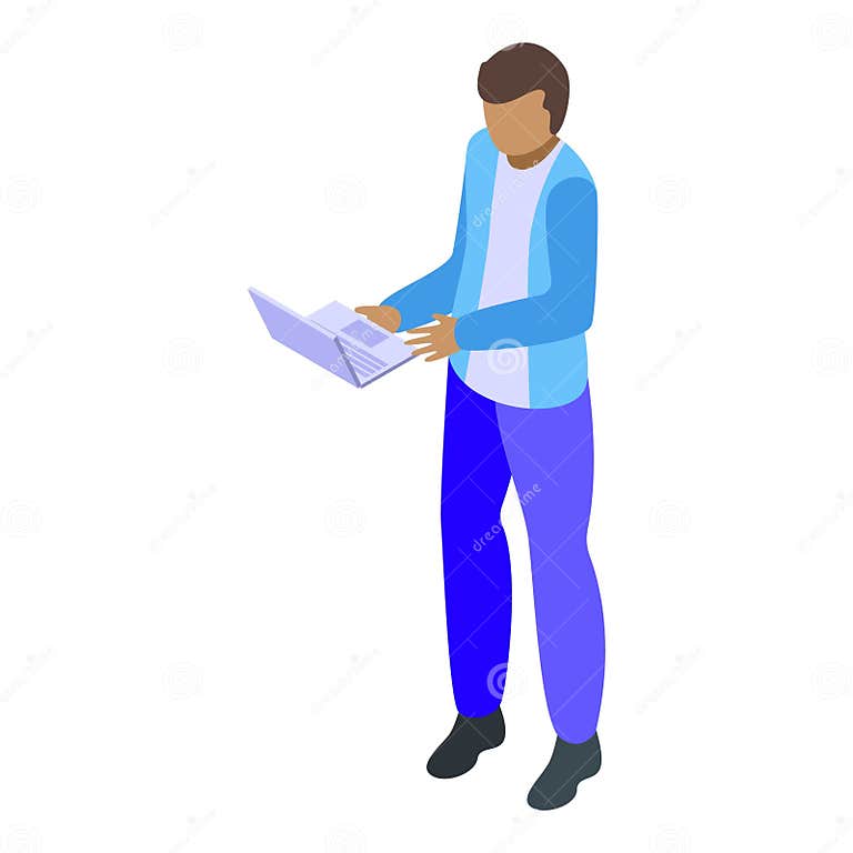 It Specialist Icon Isometric Vector. Software Administration ...