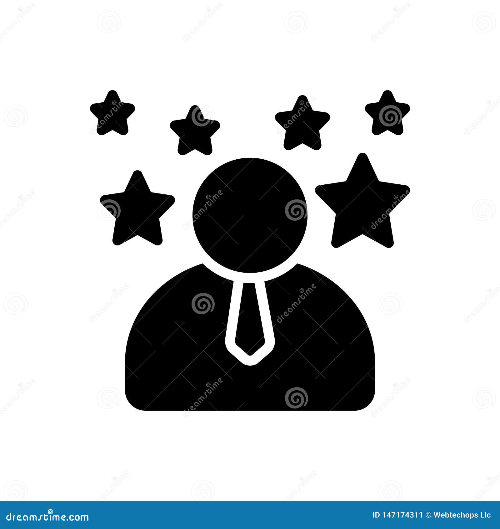 Black Solid Icon for Specialist, Expert and Master Stock Vector ...