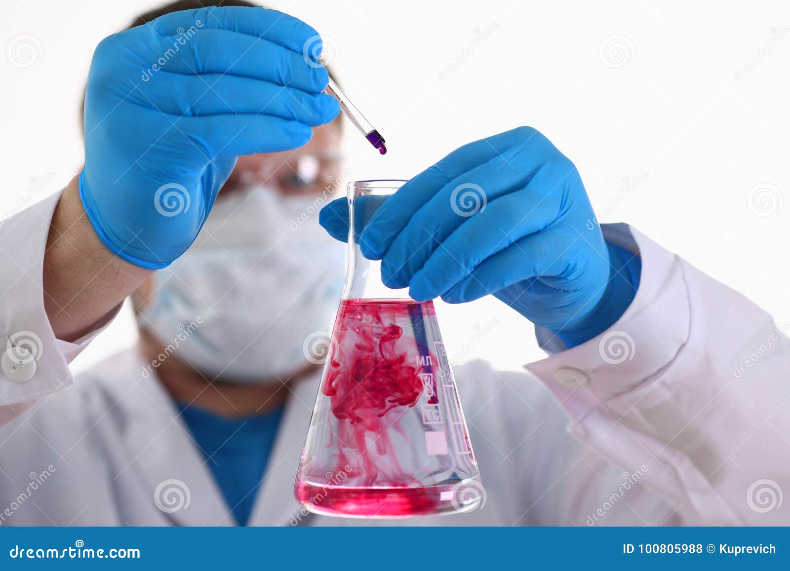 A Specialist in the Laboratory for Taking Samples from People Stock ...