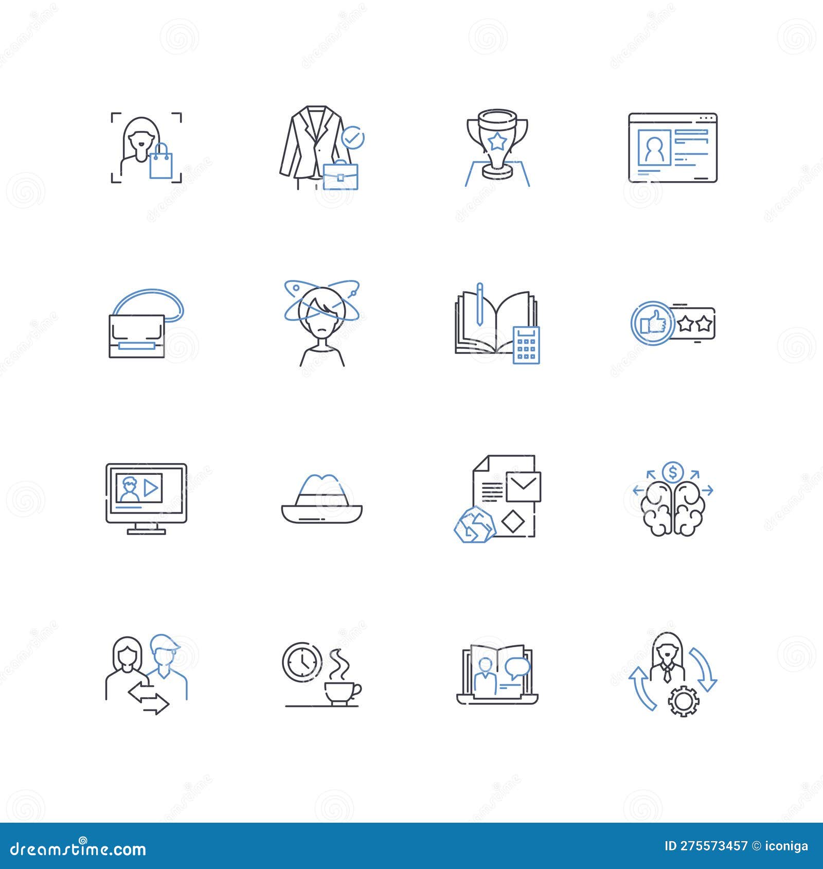 Specialist Line Icons Collection. Expert, Skilled, Professional ...