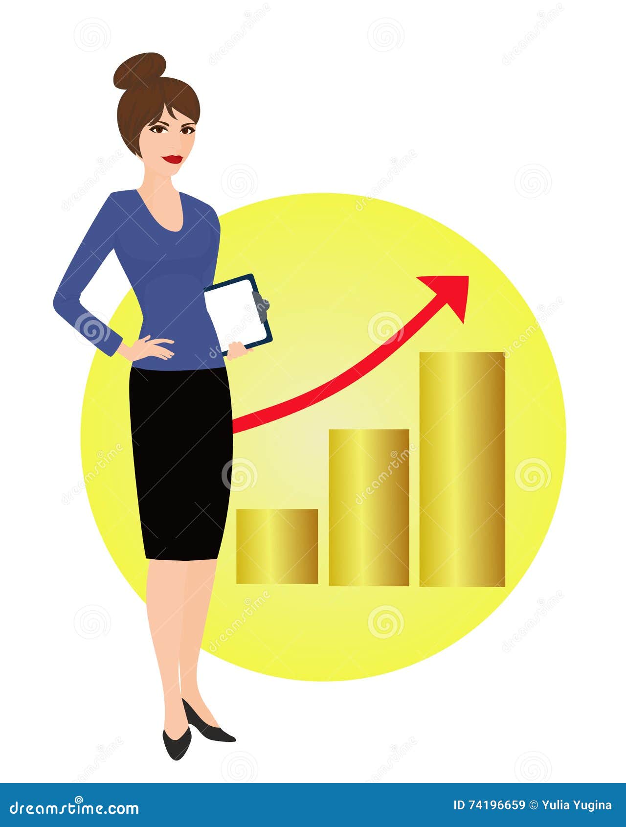 Specialist in Public Relations on Background of Rising Graph Stock ... Specialist in Public Relations on Background of Rising Graph Stock ...