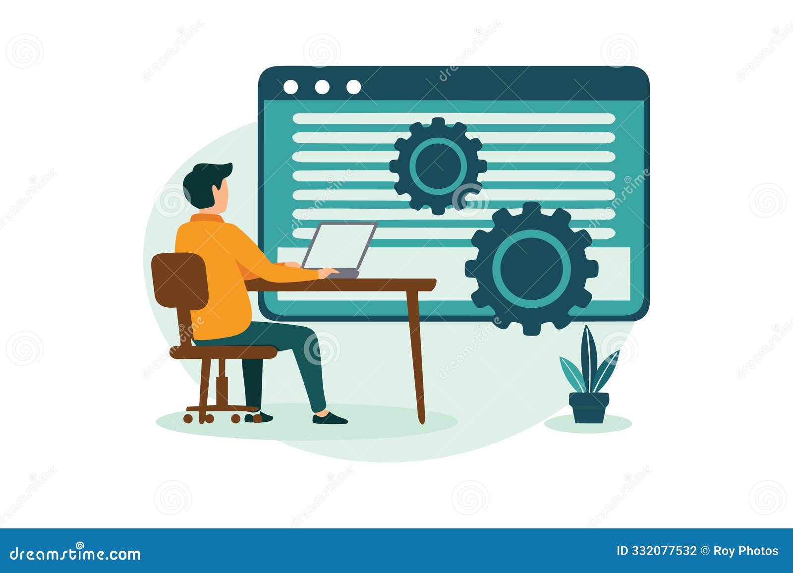 It Specialist Training and Online Degree Program Vector Illustration ...