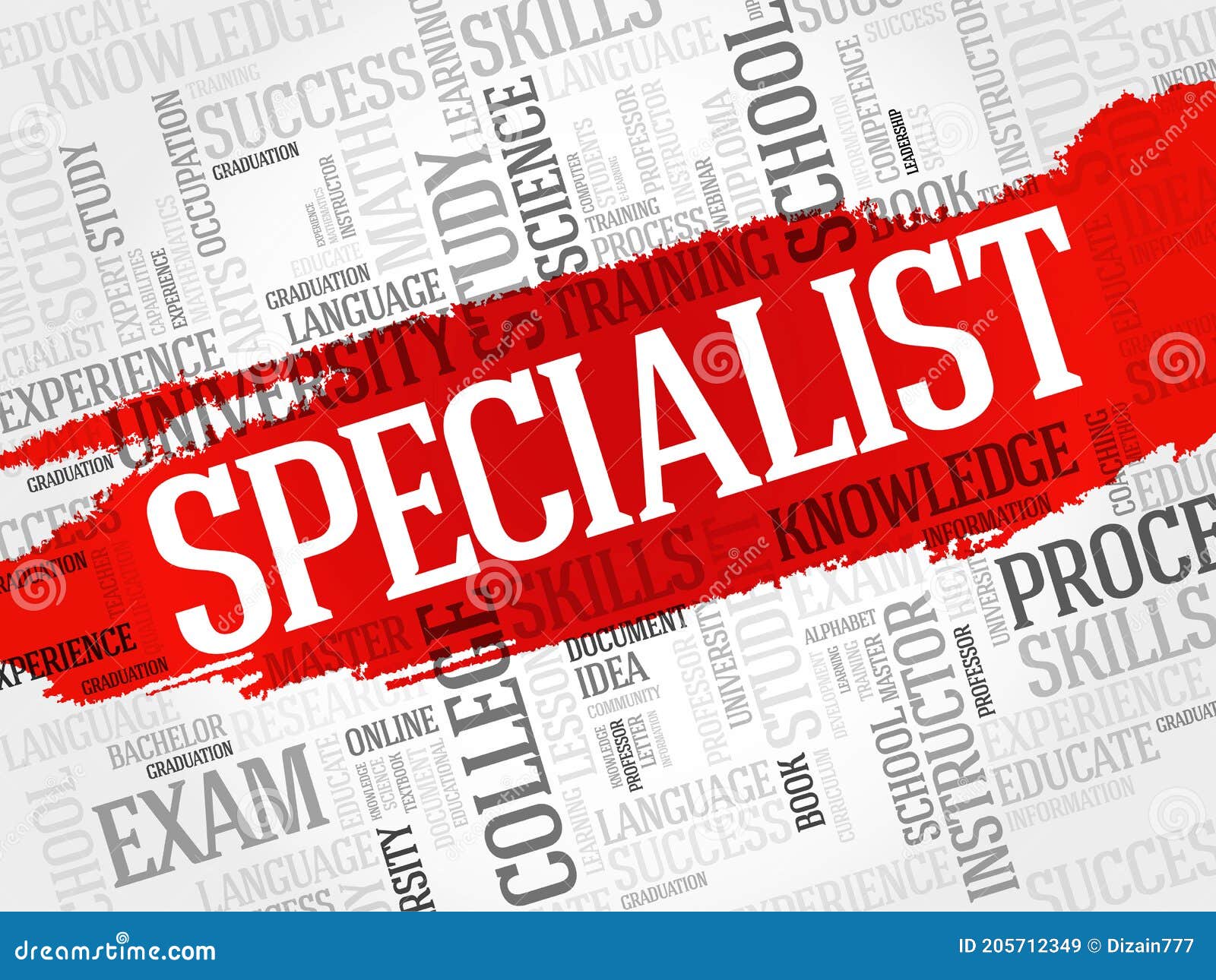 SPECIALIST word cloud stock illustration. Illustration of consultants ...