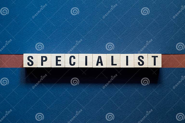 Specialist Word Concept on Cubes Stock Image - Image of concept, cubes ...