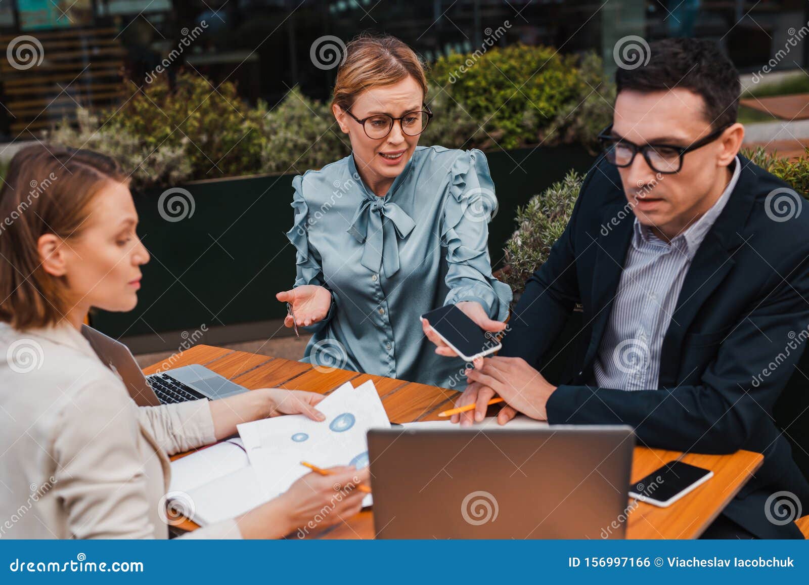 Specialists Arguing on a Strategy of Projects Development Stock Photo ...