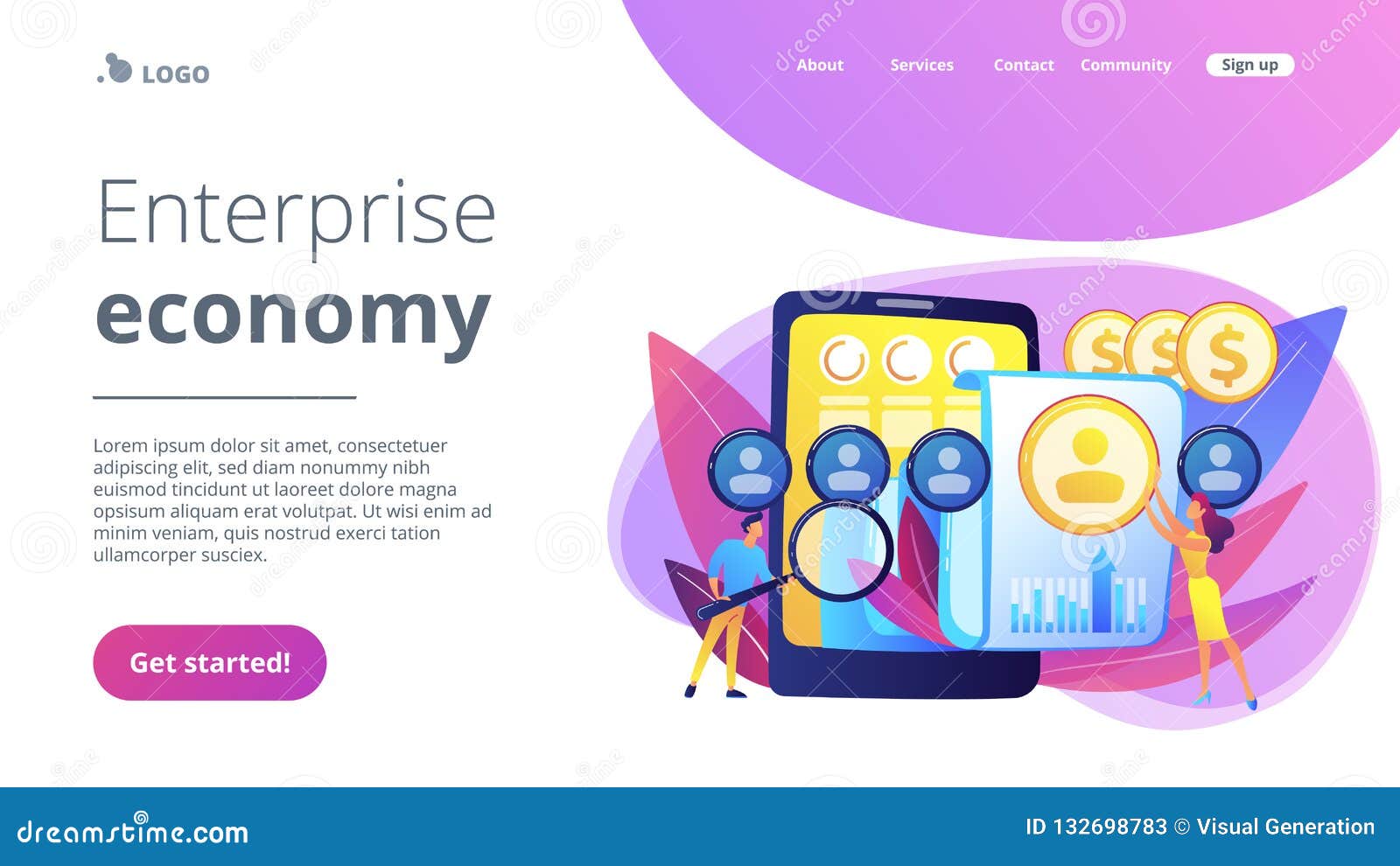 Expense Management System Icon Design Cartoon Vector | CartoonDealer ...