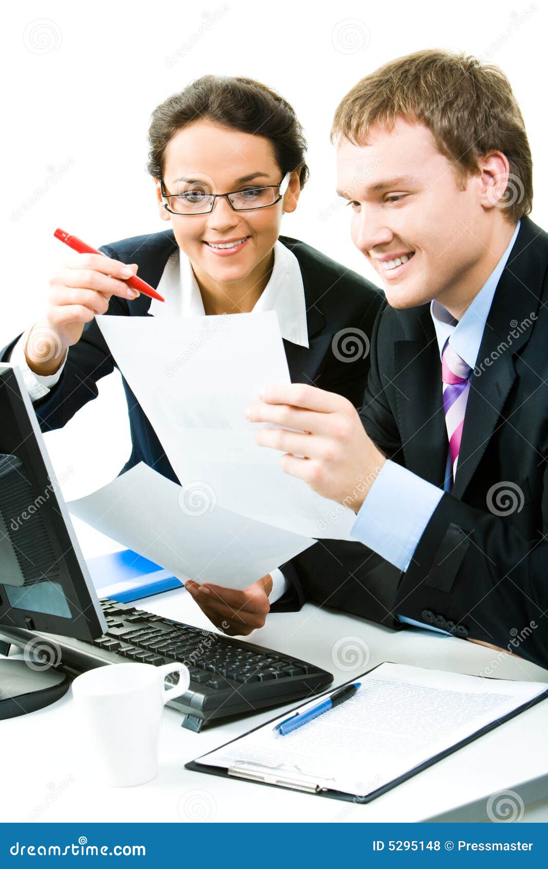 Specialists at work stock photo. Image of businessperson - 5295148