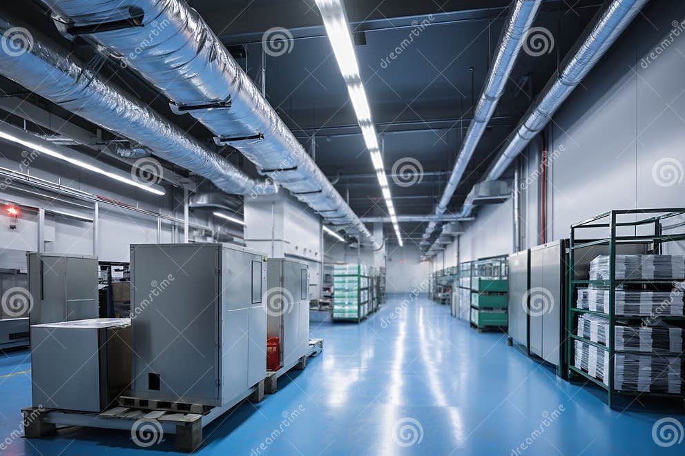 An Specialized Cold Storage Warehouse with Refrigerated Units and ...