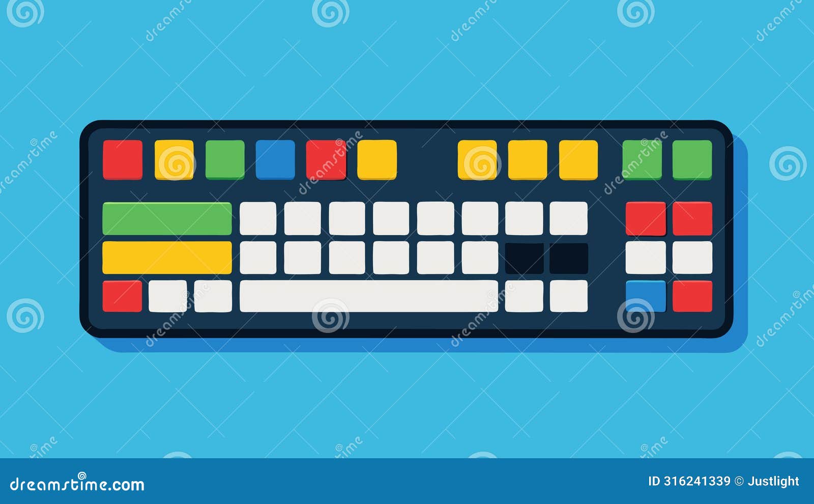 A Specialized Keyboard with Enlarged and Colorcoded Keys To Aid ...