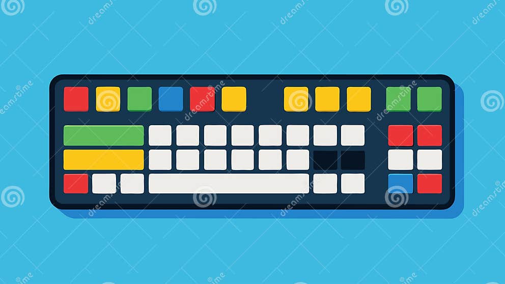 A Specialized Keyboard with Enlarged and Colorcoded Keys To Aid ...