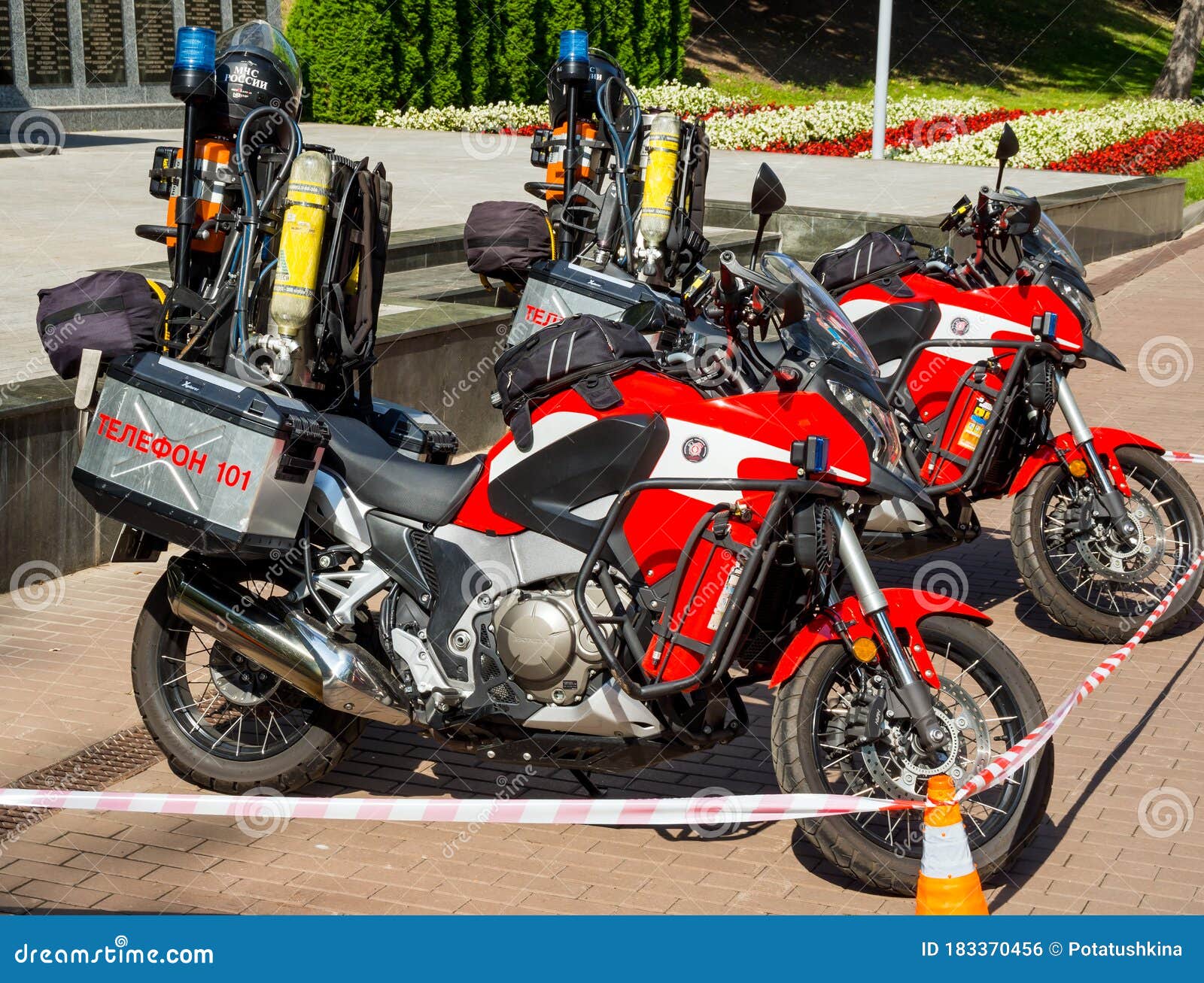 Specialized Motorcycles for Firefighters Editorial Photo - Image of ...
