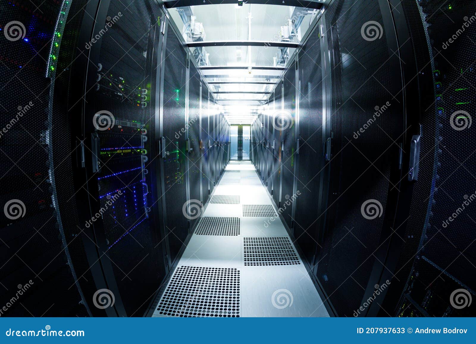 Network Servers in a Data Center. Tier III Carrier Neutral Data Center ...