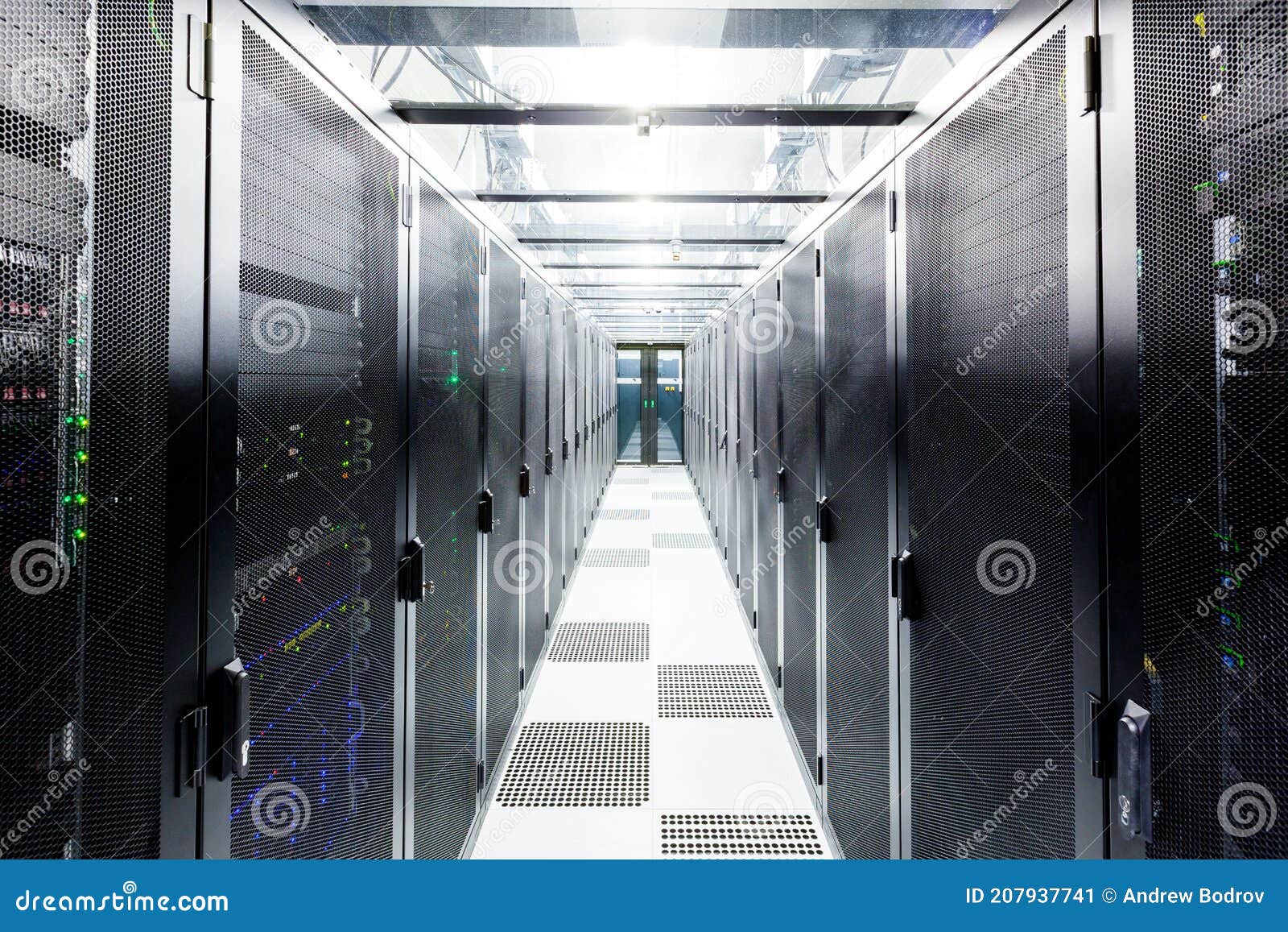 Network Servers in a Data Center. Tier III Carrier Neutral Data Center ...