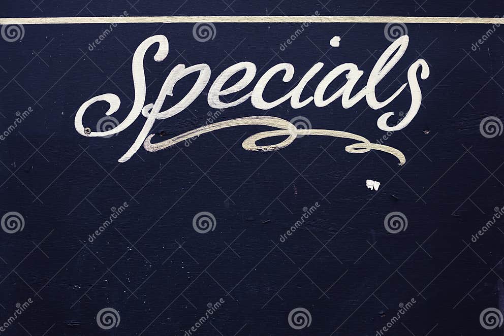 Specials stock image. Image of texture, styled, handwriting - 38099279