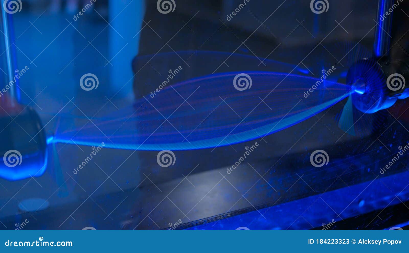 Specific Device Shows Transformation of Light Wave Stock Image - Image ...