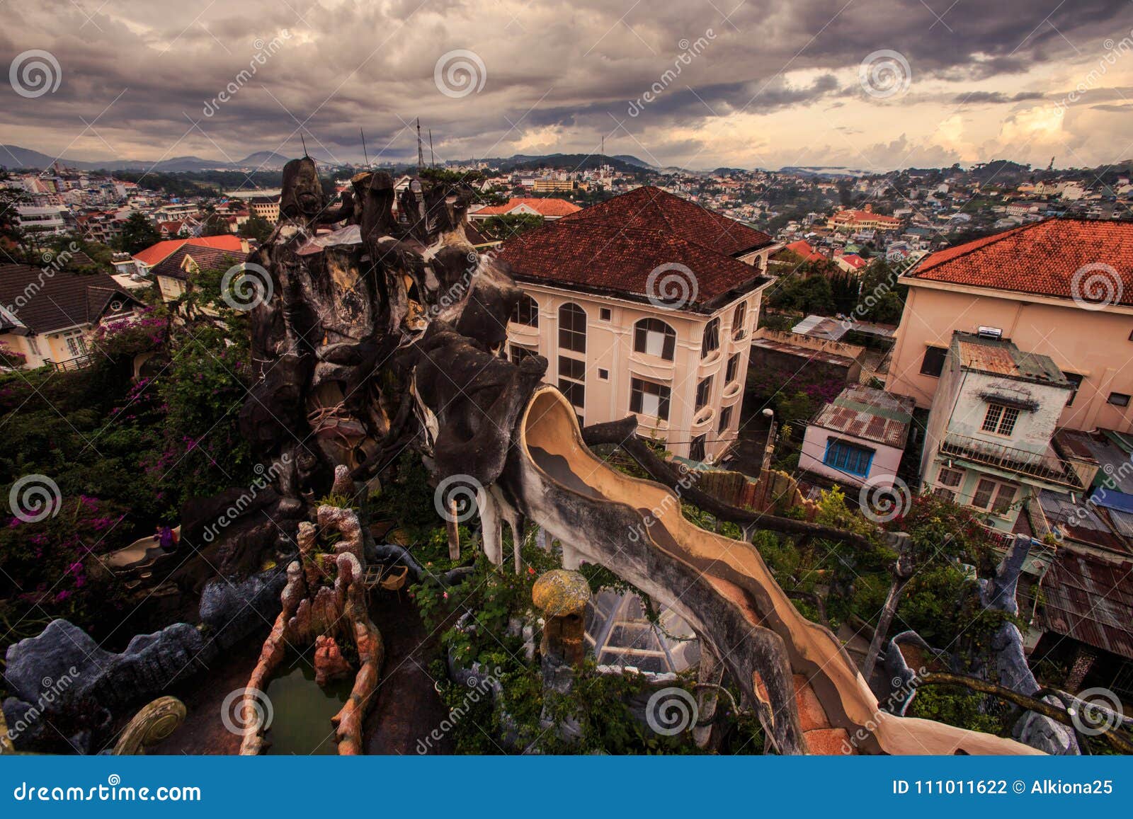 Specific Wave Stairs in Modern Hotel-tree Yard Editorial Photography ...