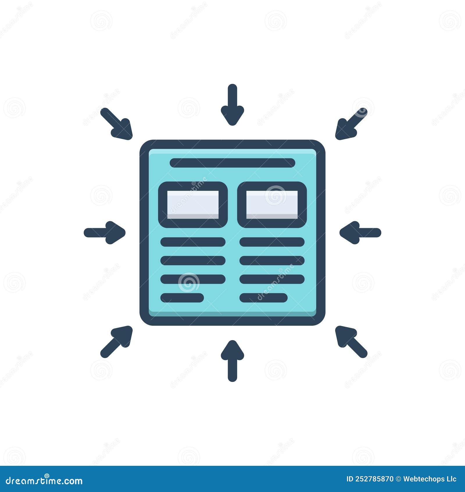 Color Illustration Icon for Specification, Document and Spec Stock ...