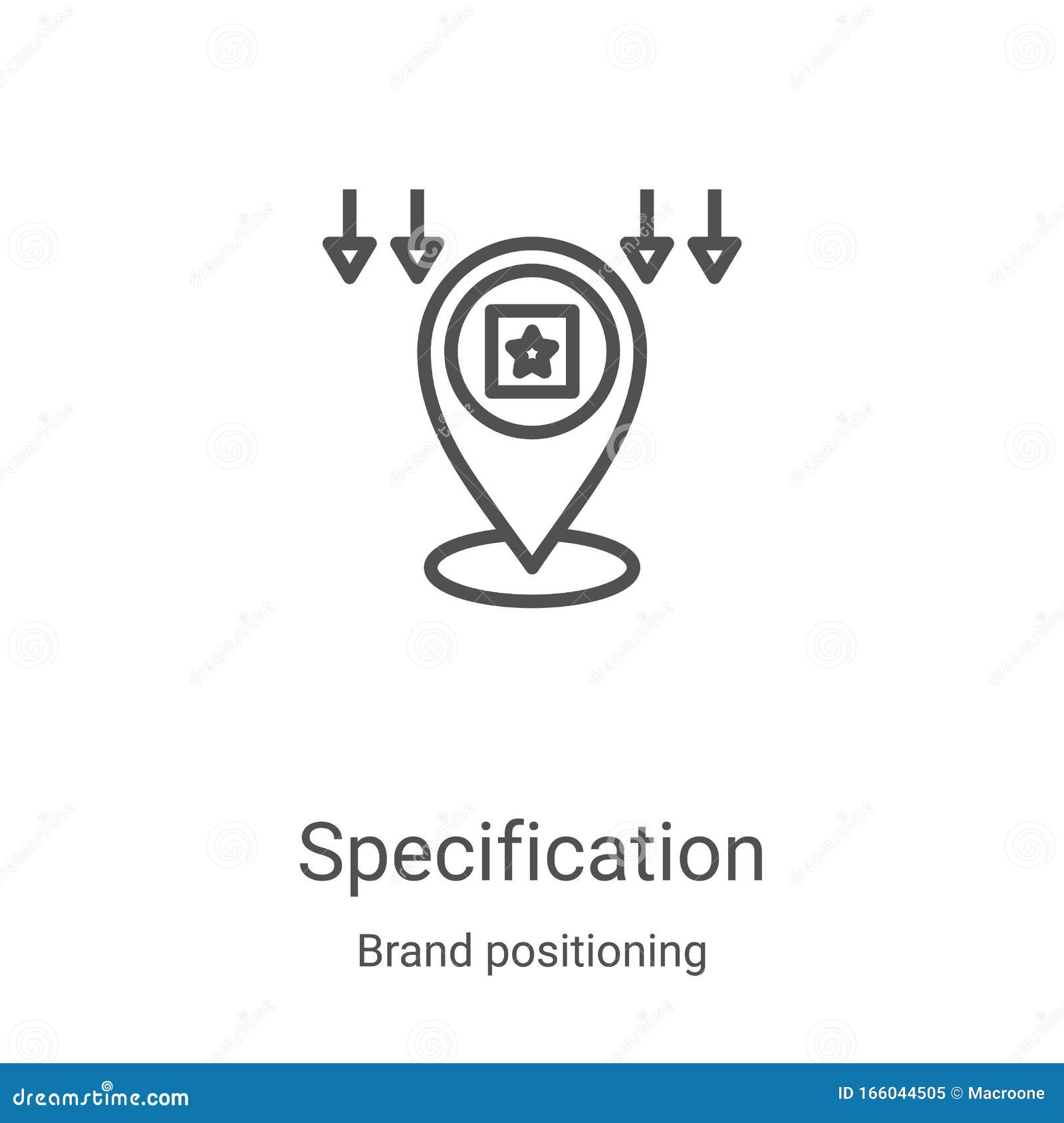 Specification Icon Vector From Brand Positioning Collection. Thin Line ...