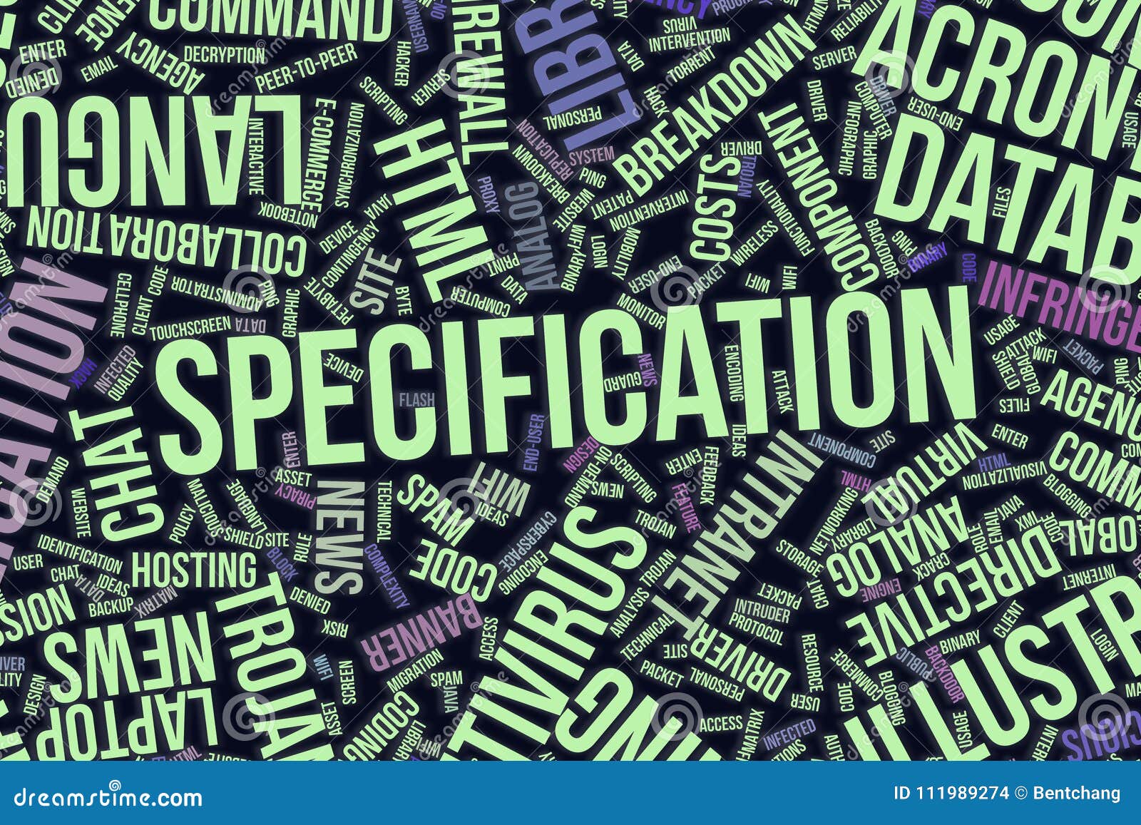 Specification, Conceptual Word Cloud for Business, Information ...