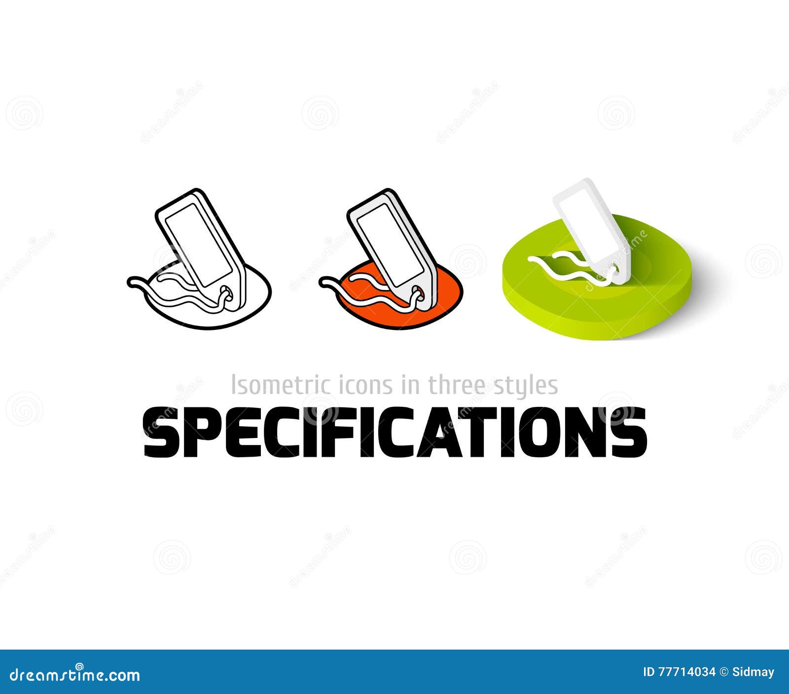 Specifications Icon in Different Style Stock Vector - Illustration of ...
