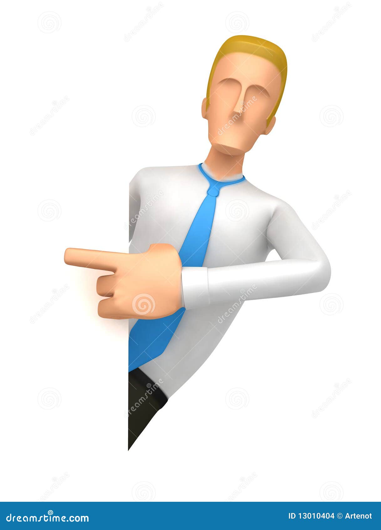 Specify a Manager at a Blank Board on the Side Stock Illustration ...