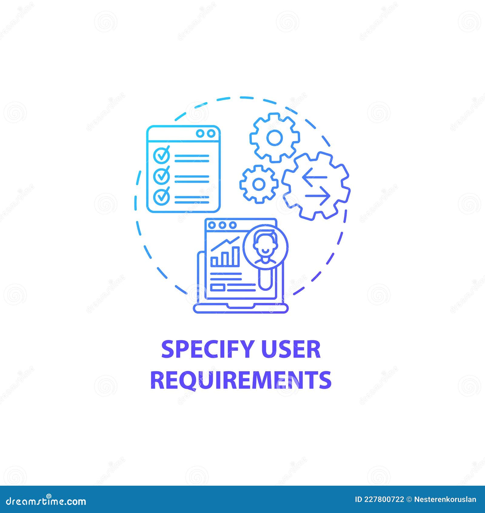 Specify User Requirements Concept Icon Stock Vector - Illustration of ... Specify User Requirements Concept Icon Stock Vector - Illustration of ...