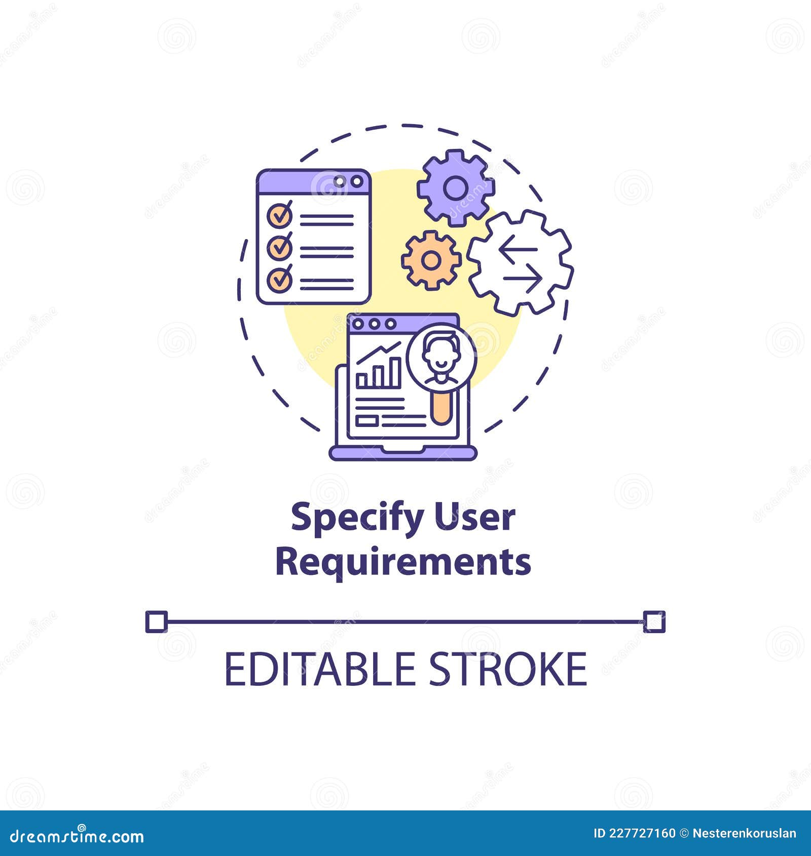 Specify User Requirements Concept Icon Stock Vector - Illustration of ... Specify User Requirements Concept Icon Stock Vector - Illustration of ...