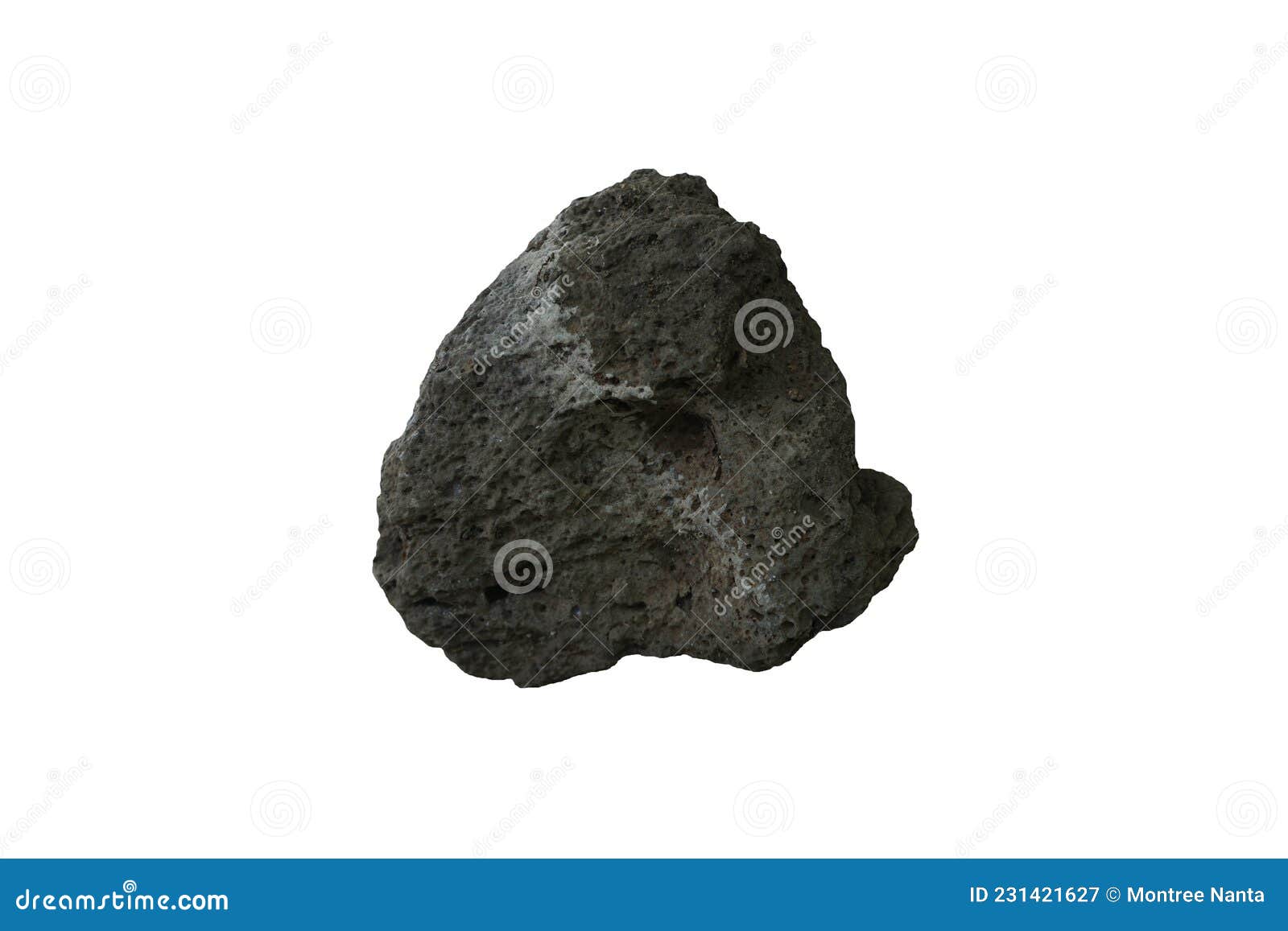 Specimen of Basalt Igneous Rock Stone Isolated on White Background ...