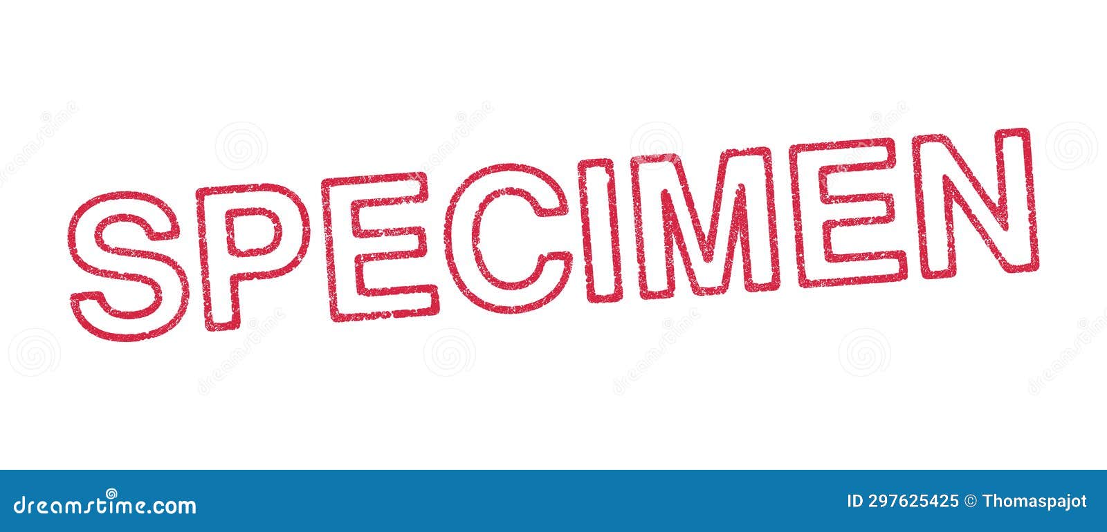 Specimen red ink stamp stock vector. Illustration of isolated - 297625425