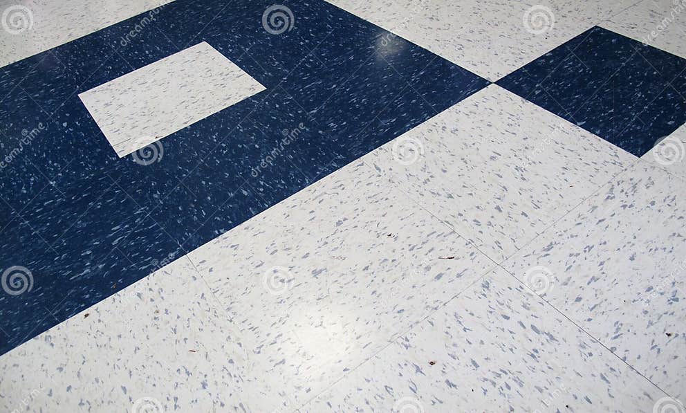 Modern Blue Pattern on White Vinyl Flooring Stock Photo - Image of ...