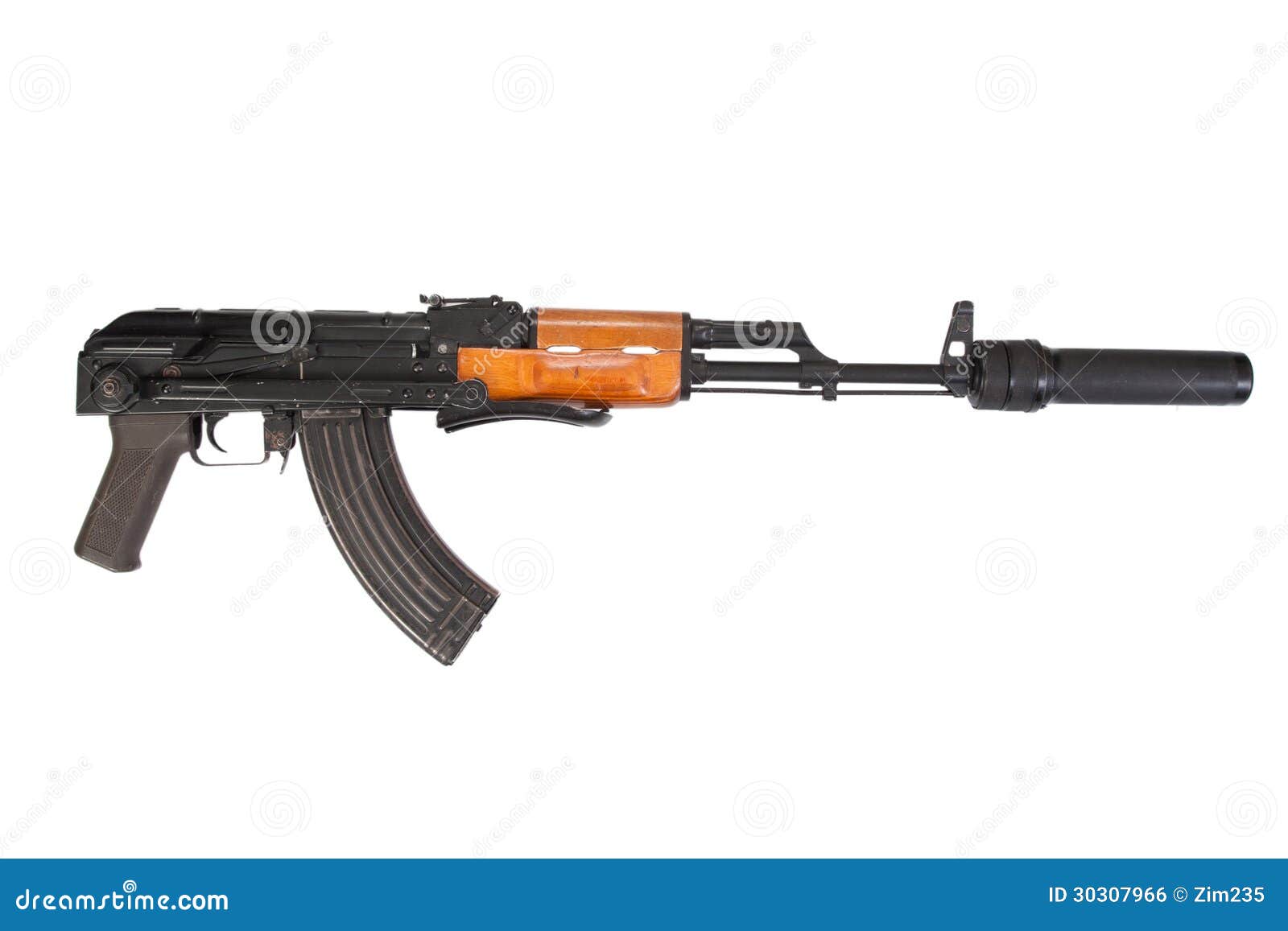 Specnaz De Kalachnikov Avec Le Silencieux Photo stock - Image du ...