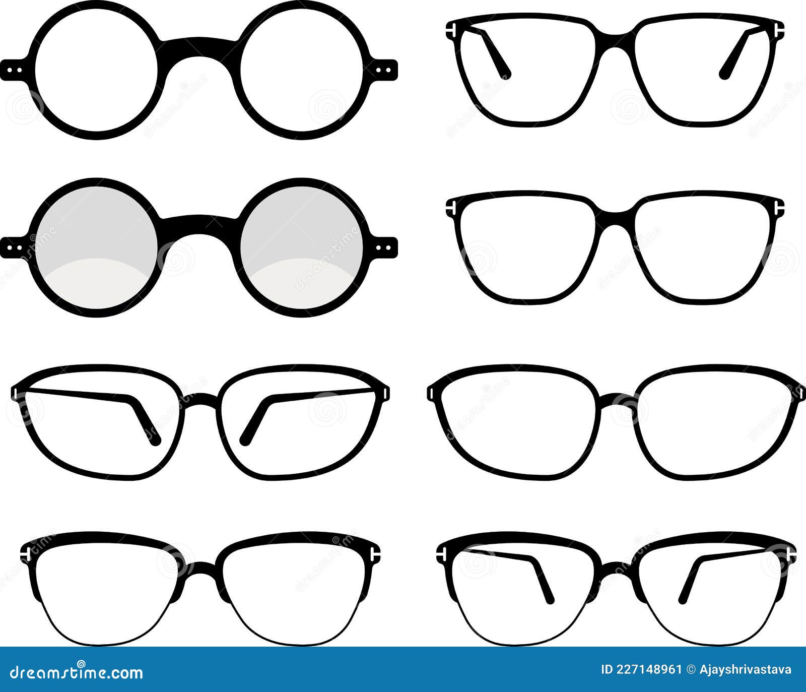 Spectacle Icon stock vector. Illustration of black, design - 227148961