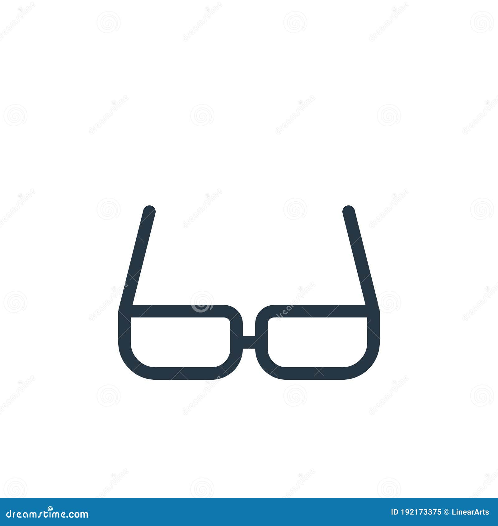 Spectacle Icon Vector from School Concept. Thin Line Illustration of ...