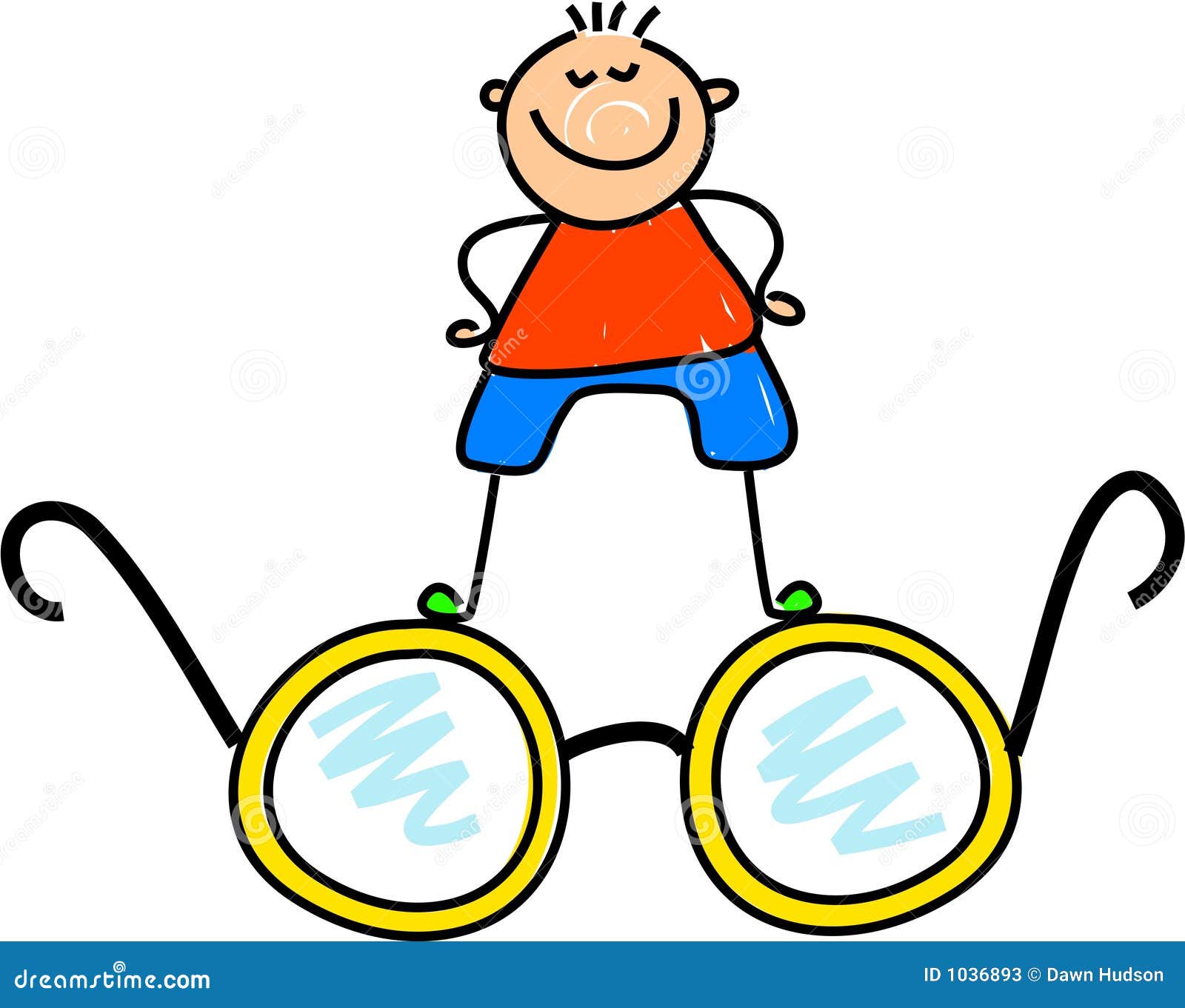 Spectacle kid stock vector. Illustration of happy, infant - 1036893