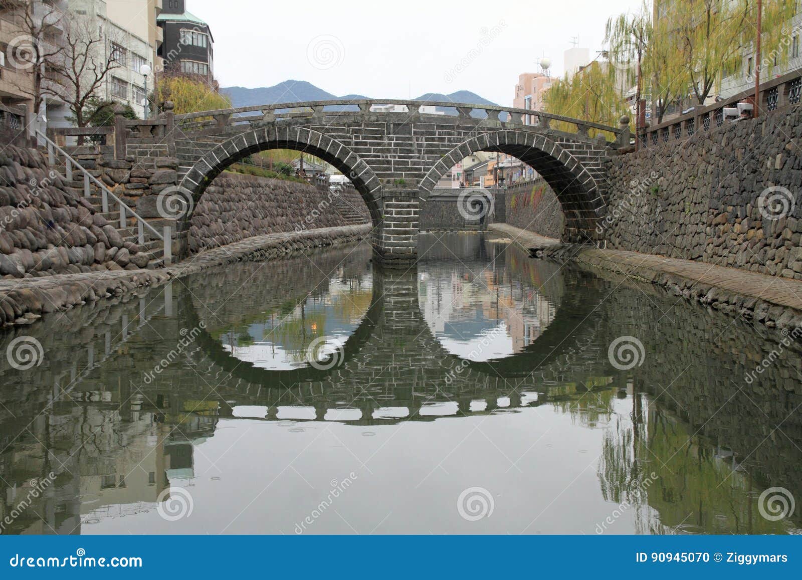 Spectacles Bridge in Nagasaki Editorial Image - Image of japan, bridge ...