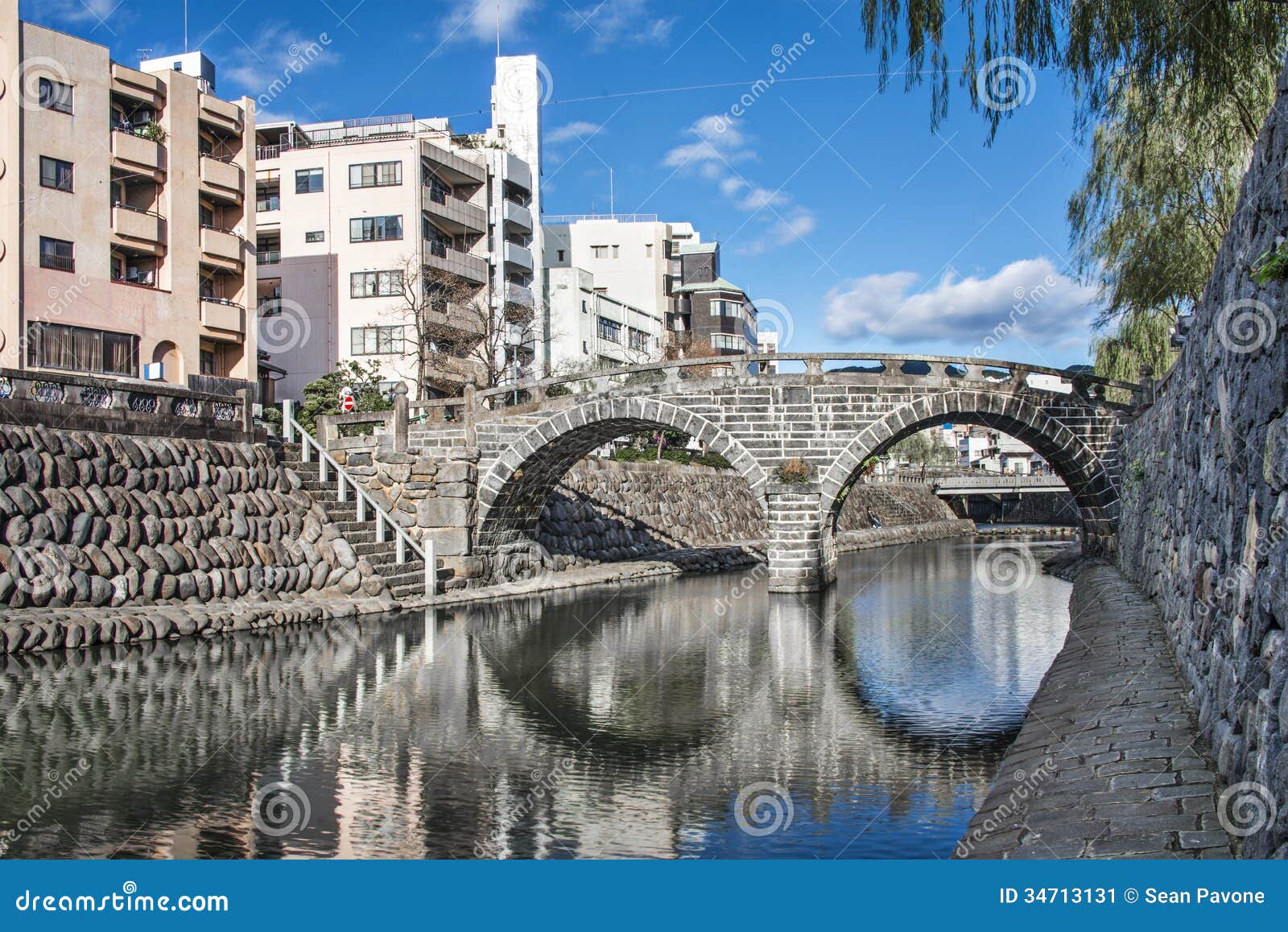 Spectacles Bridge in Nagasaki Stock Image - Image of bashi, hashi: 34713131