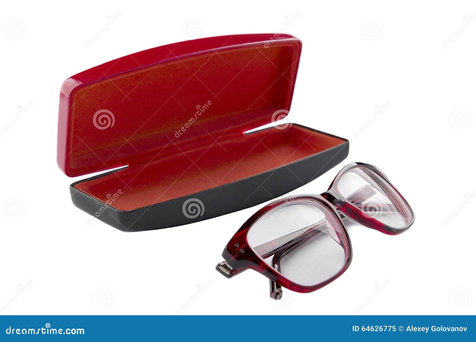 Spectacles and Case for Glasses Stock Image - Image of accessory ...