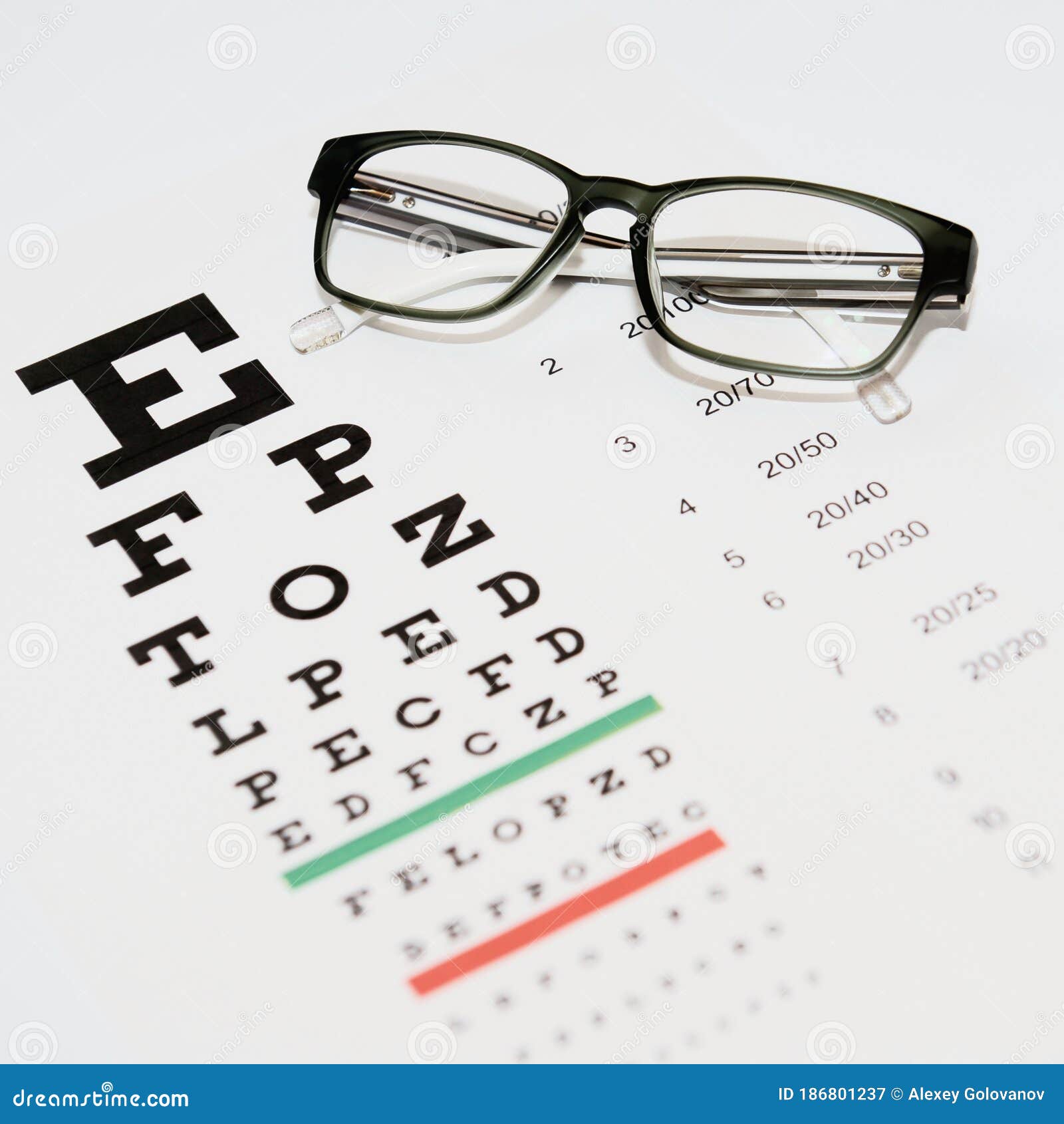 Check Visual Acuity Or Ophthalmologist Or Optometrist Visit Concept ...